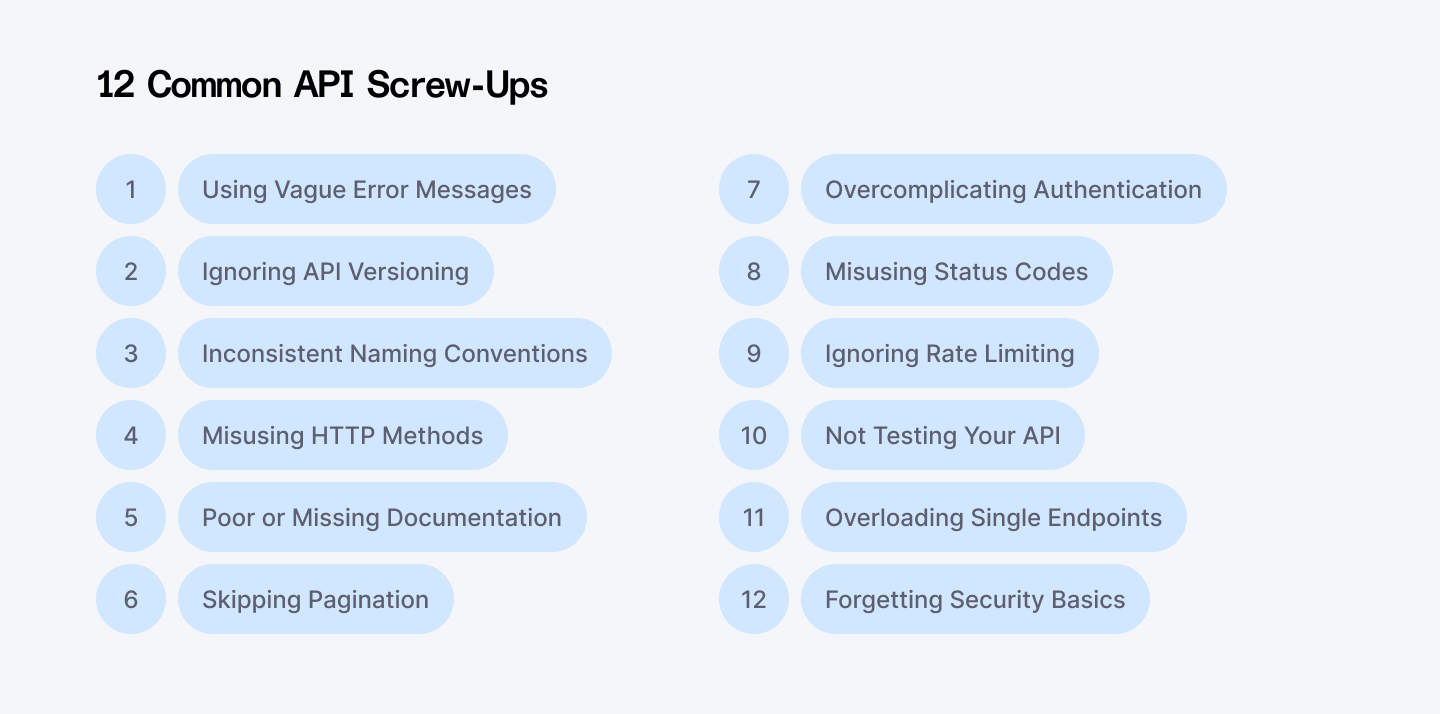 Fixing Common API Mistakes Every Developer Makes